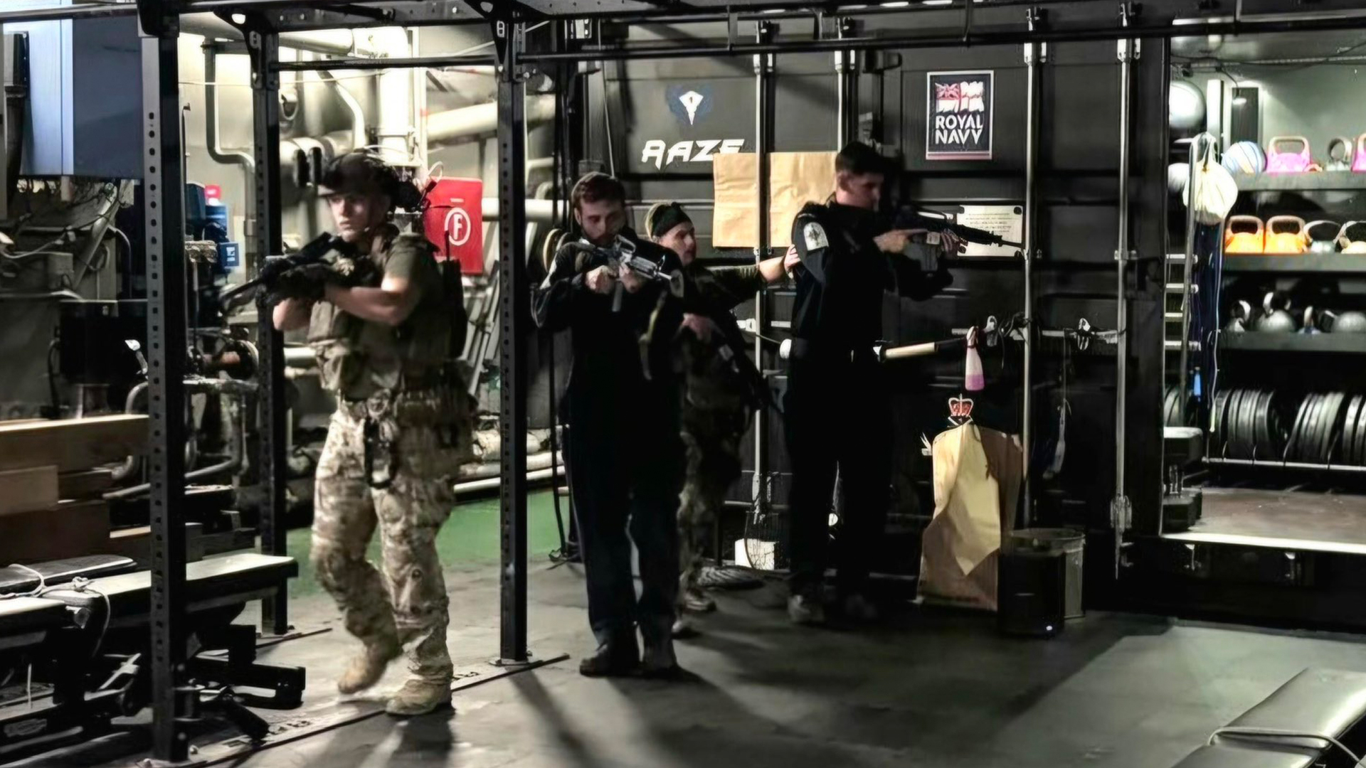 HMS Protector a perfect training platform for boarding ops on multinational exercise